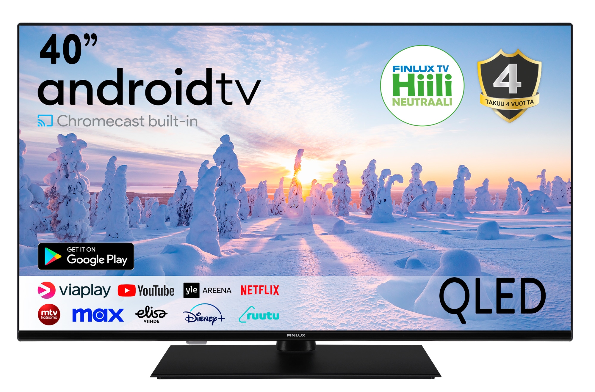 Finlux 40" G10 QLED Android TV (2025) 4-VUODEN TAKUU - Finlux
