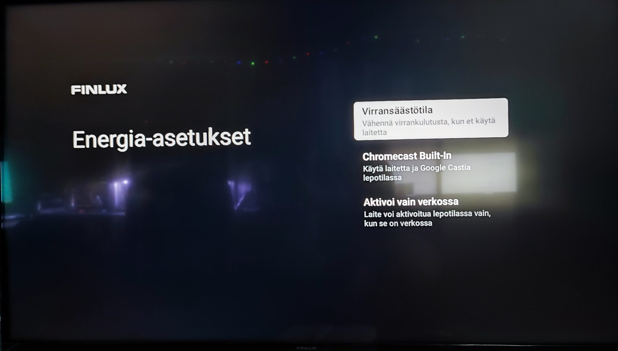 Google TV ensimmäinen asennus - Finlux